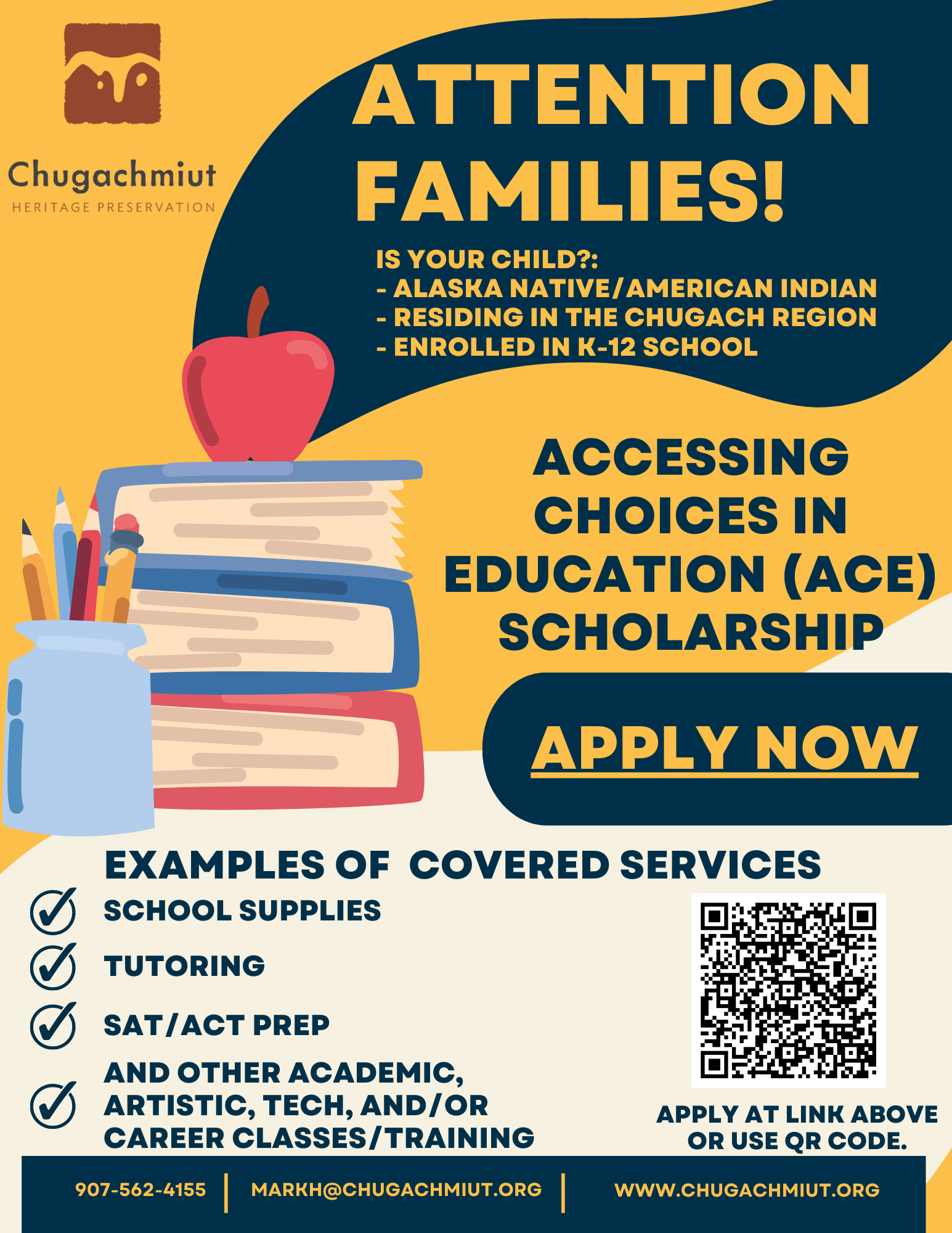 Accessing Choices in Education (ACE) Application | Chugachmiut