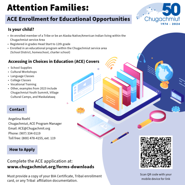 Accessing Choices in Education (ACE) Application | Chugachmiut